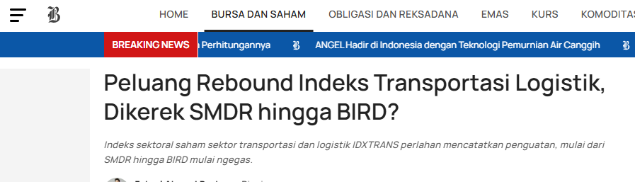 Saham: SMDR - PT. Samudera Indonesia Tbk. | Stockbit