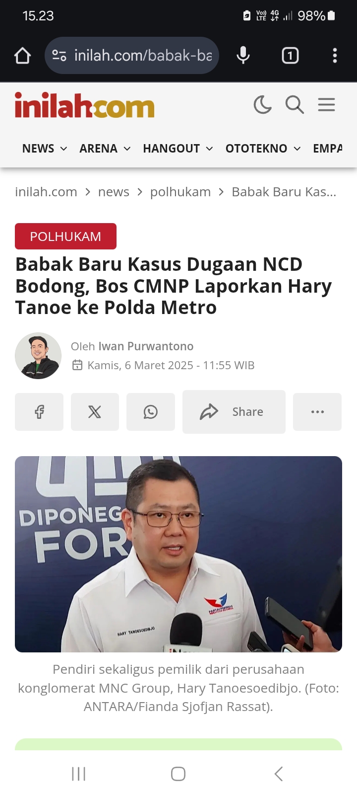 Saham: BMTR - PT. Global Mediacom Tbk. | Stockbit