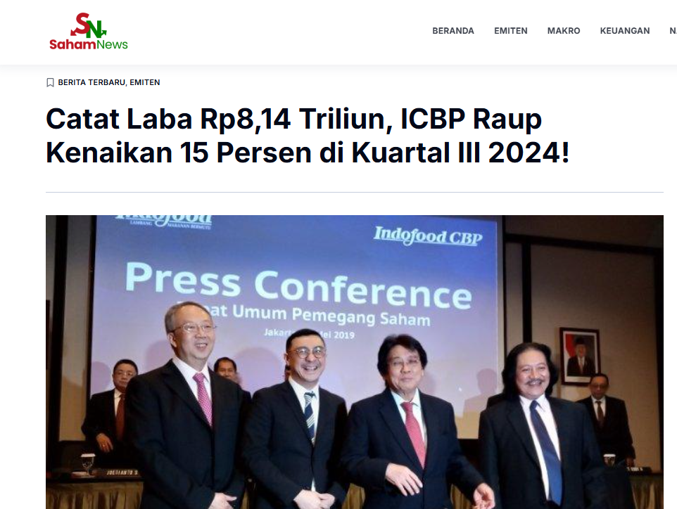 Saham: ICBP - PT. Indofood CBP Sukses Makmur Tbk. | Stockbit