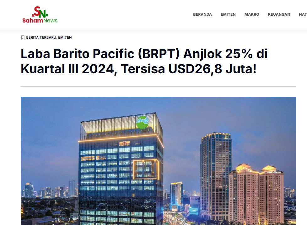 Saham: BRPT - PT. Barito Pacific Tbk. | Stockbit