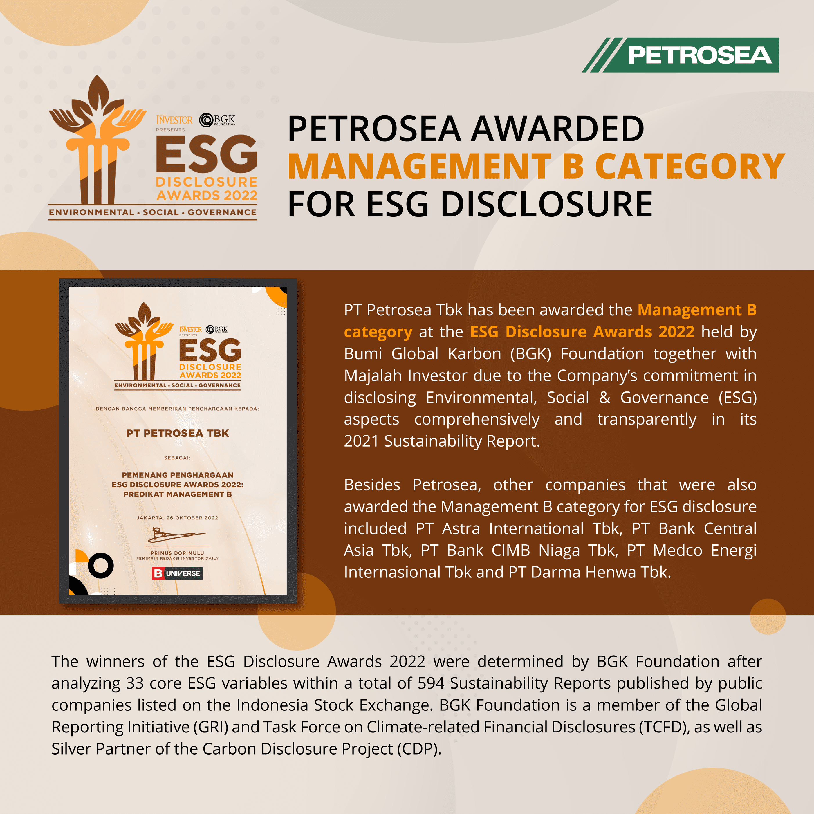 Saham: PTRO - PT. Petrosea Tbk. | Stockbit