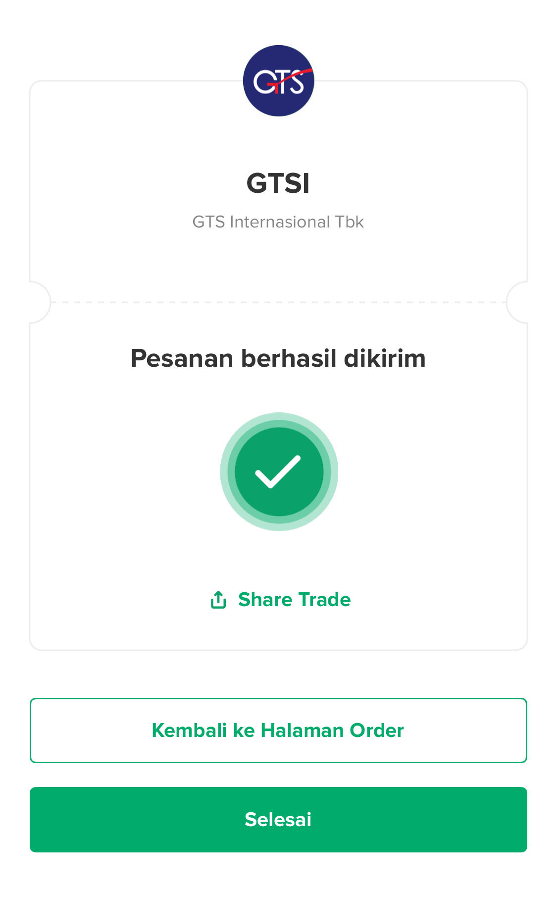 Saham: GTSI - PT. GTS Internasional Tbk | Stockbit