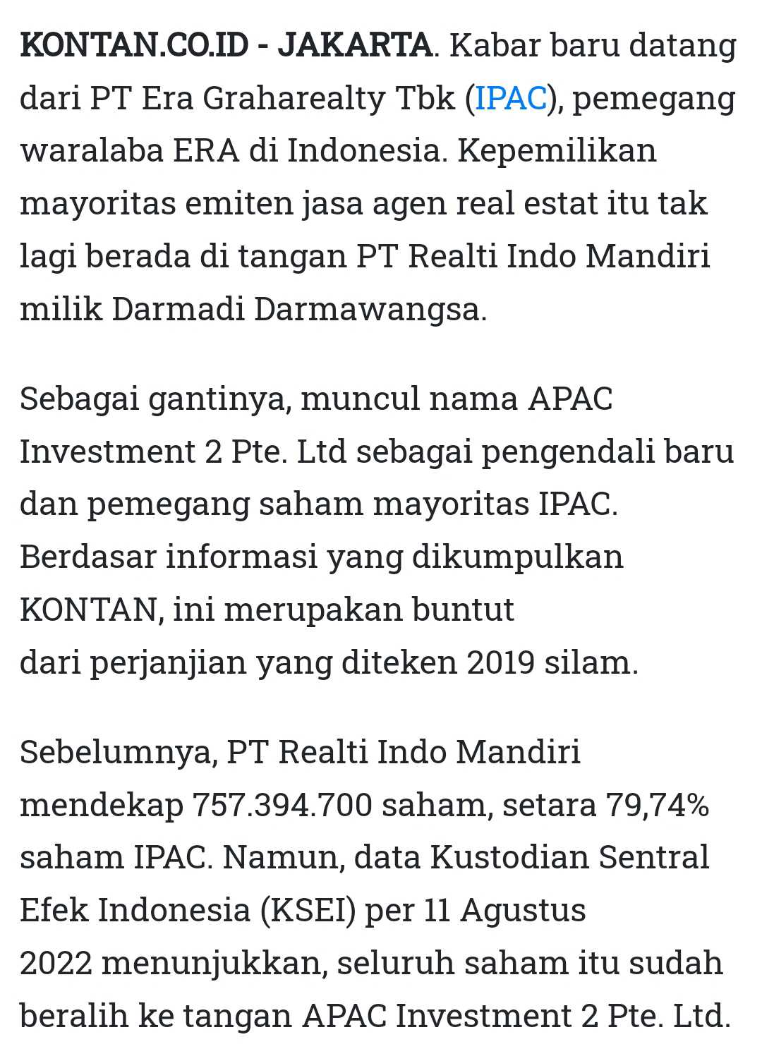 Saham SMRA (Summarecon Agung Tbk.) | Stockbit