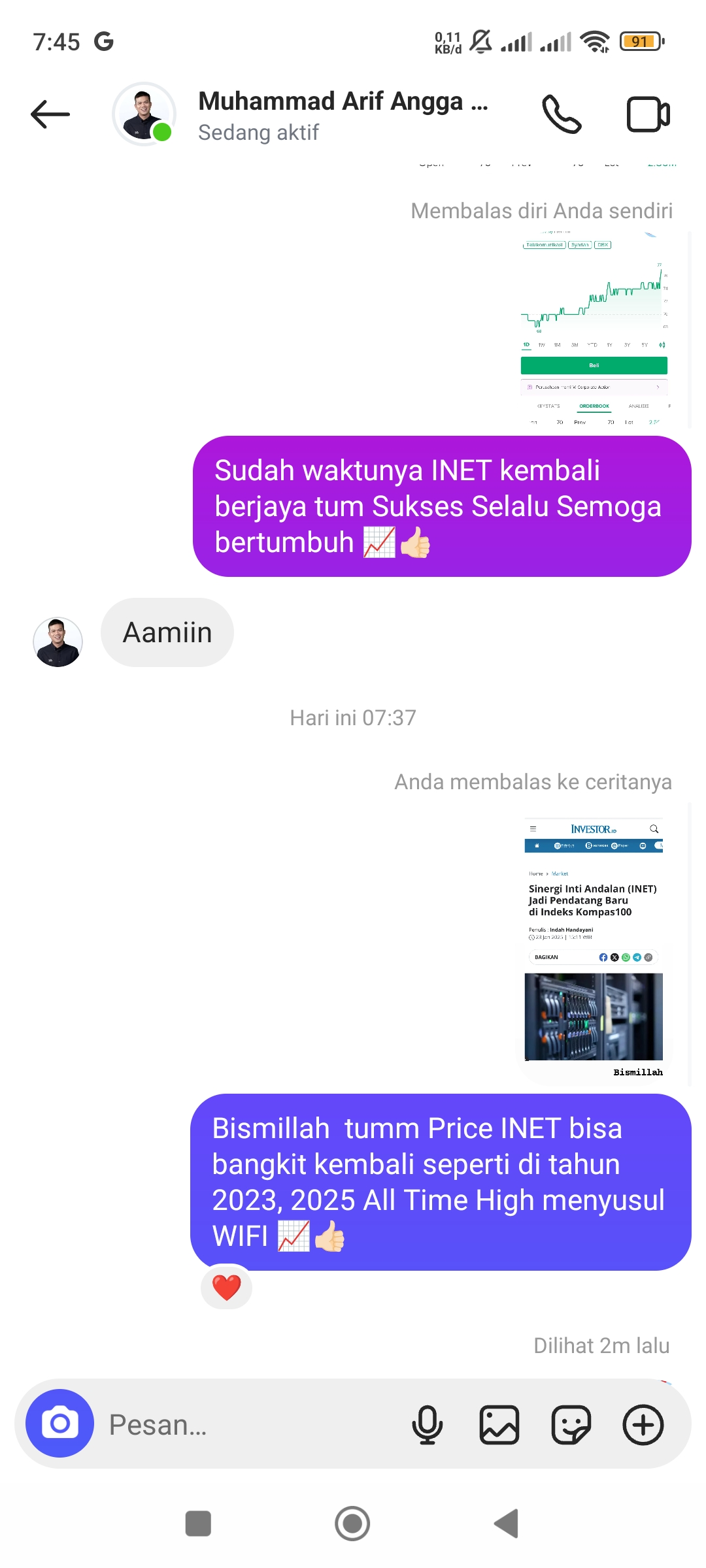 Saham: INET - PT. Sinergi Inti Andalan Prima Tbk. | Stockbit