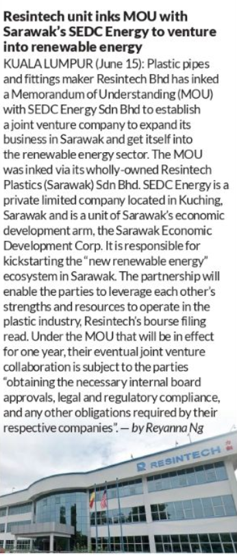 Saham: KLSE-RESINTC - PT. Resintech Berhad | Stockbit