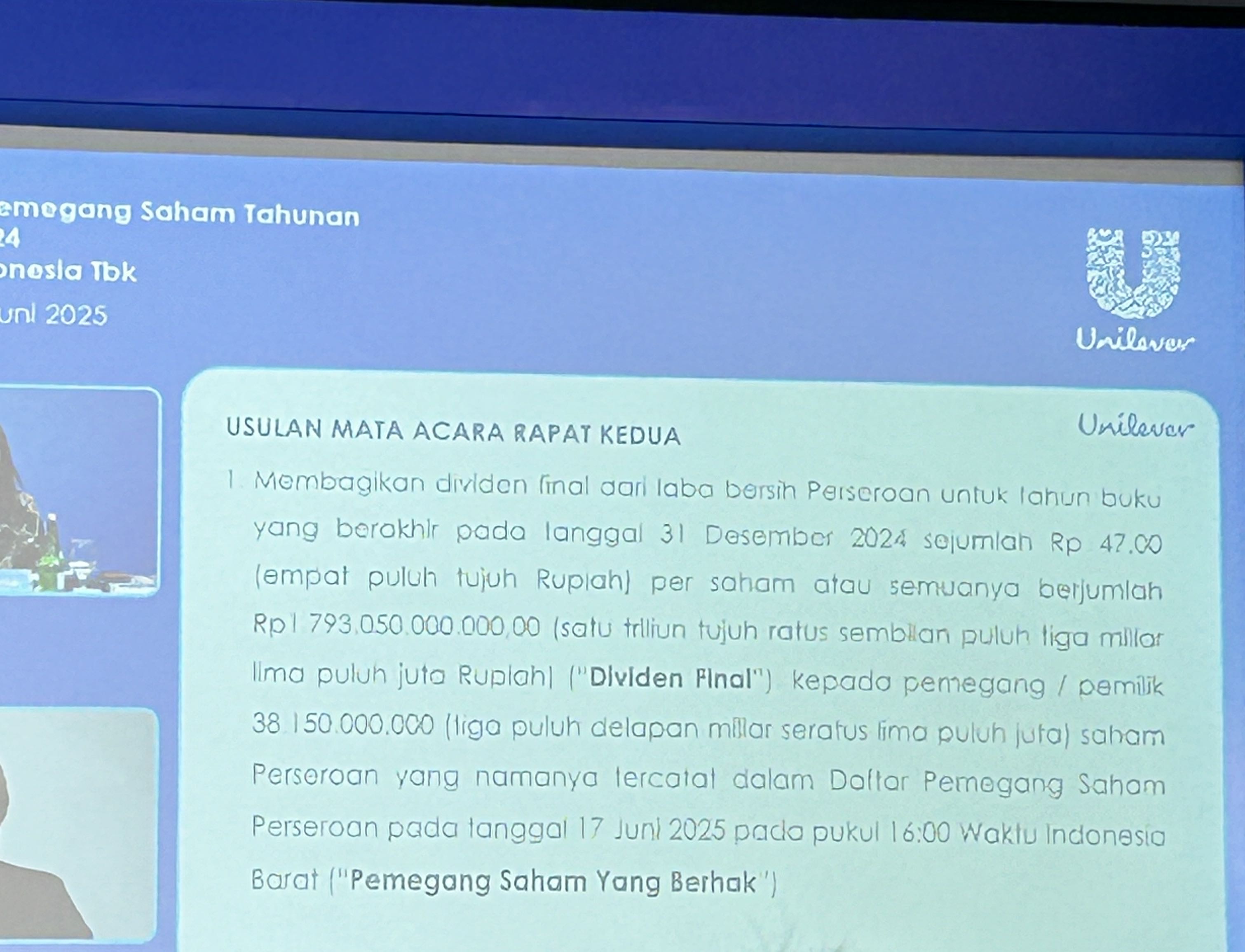 Saham: UNVR - PT. Unilever Indonesia Tbk. | Stockbit