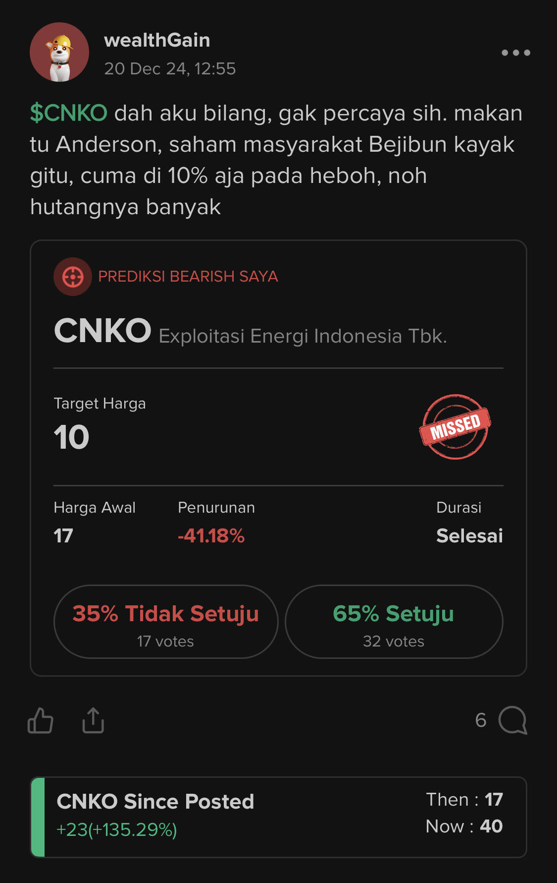 Saham: CNKO - PT. Exploitasi Energi Indonesia Tbk. | Stockbit