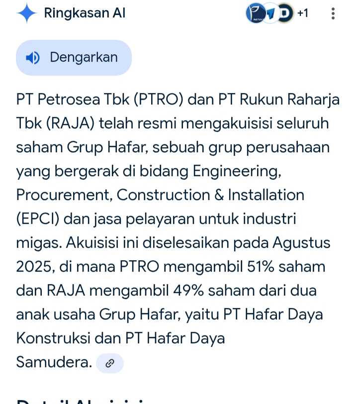 Saham: RAJA - PT. Rukun Raharja Tbk. | Stockbit