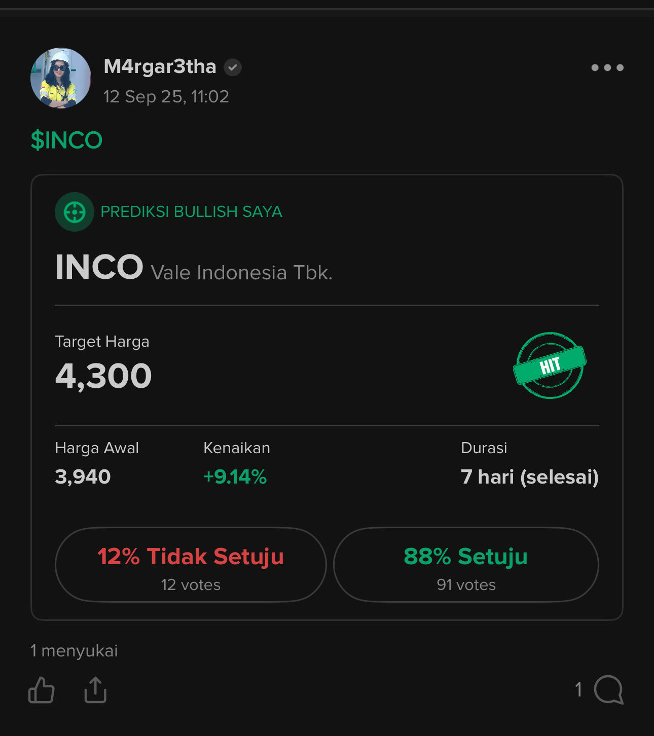 Saham: INCO - PT. Vale Indonesia Tbk. | Stockbit