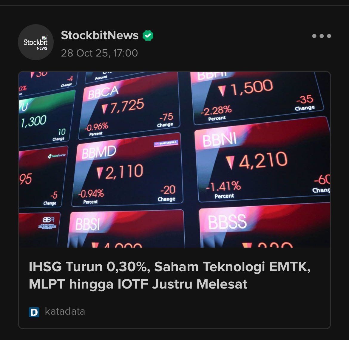 Saham: IOTF - PT. Sumber Sinergi Makmur Tbk. | Stockbit