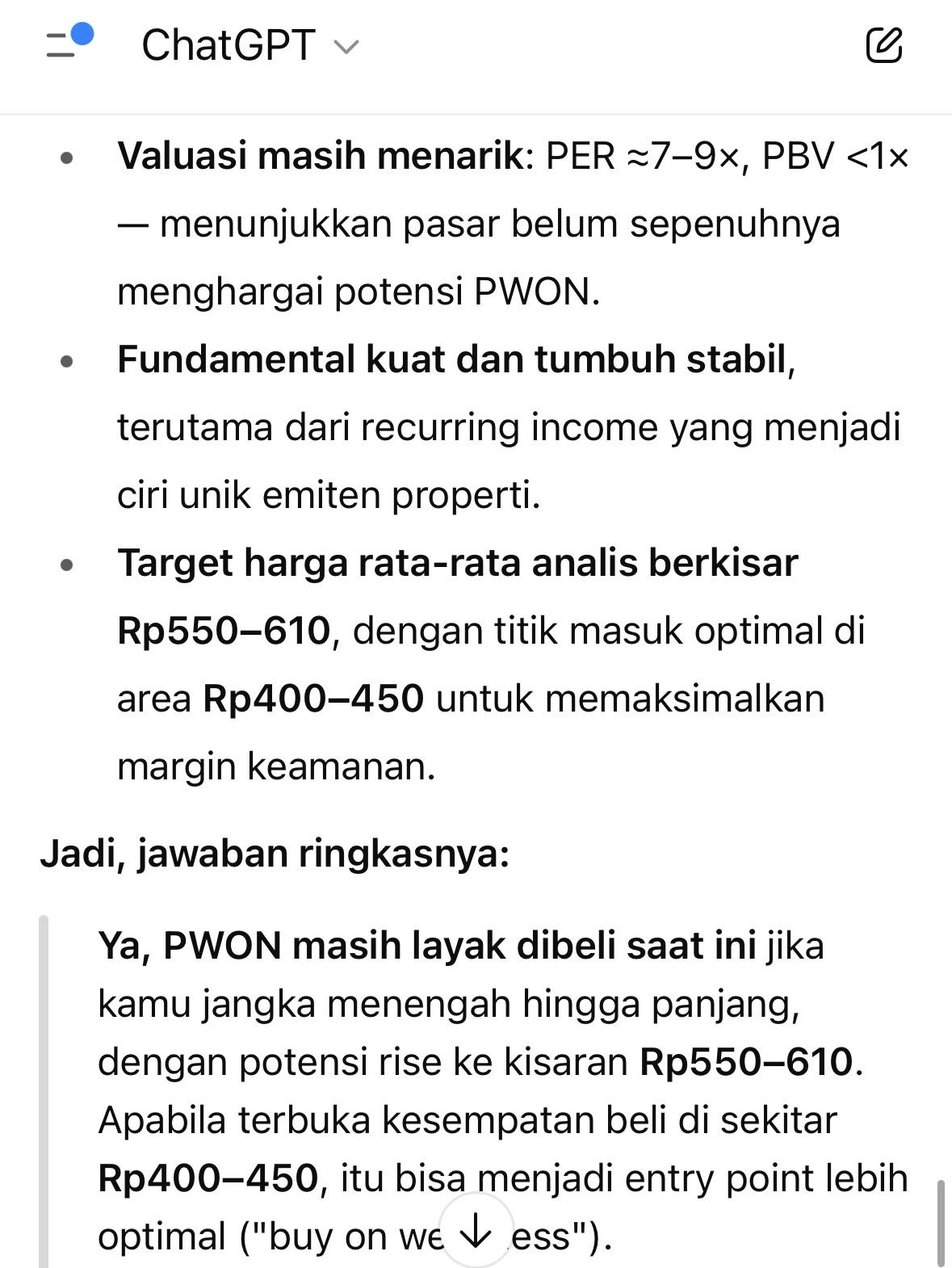 Saham: PWON - PT. Pakuwon Jati Tbk. | Stockbit