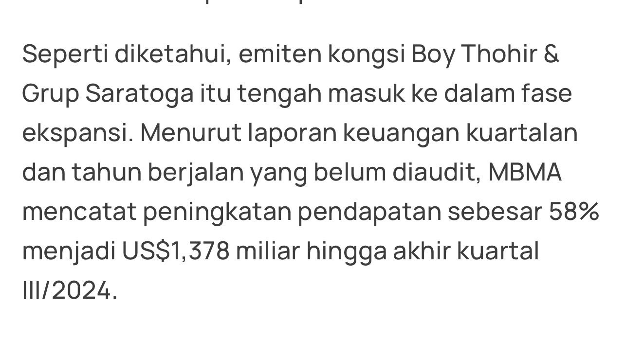 Saham: MBMA - PT. Merdeka Battery Materials Tbk. | Stockbit