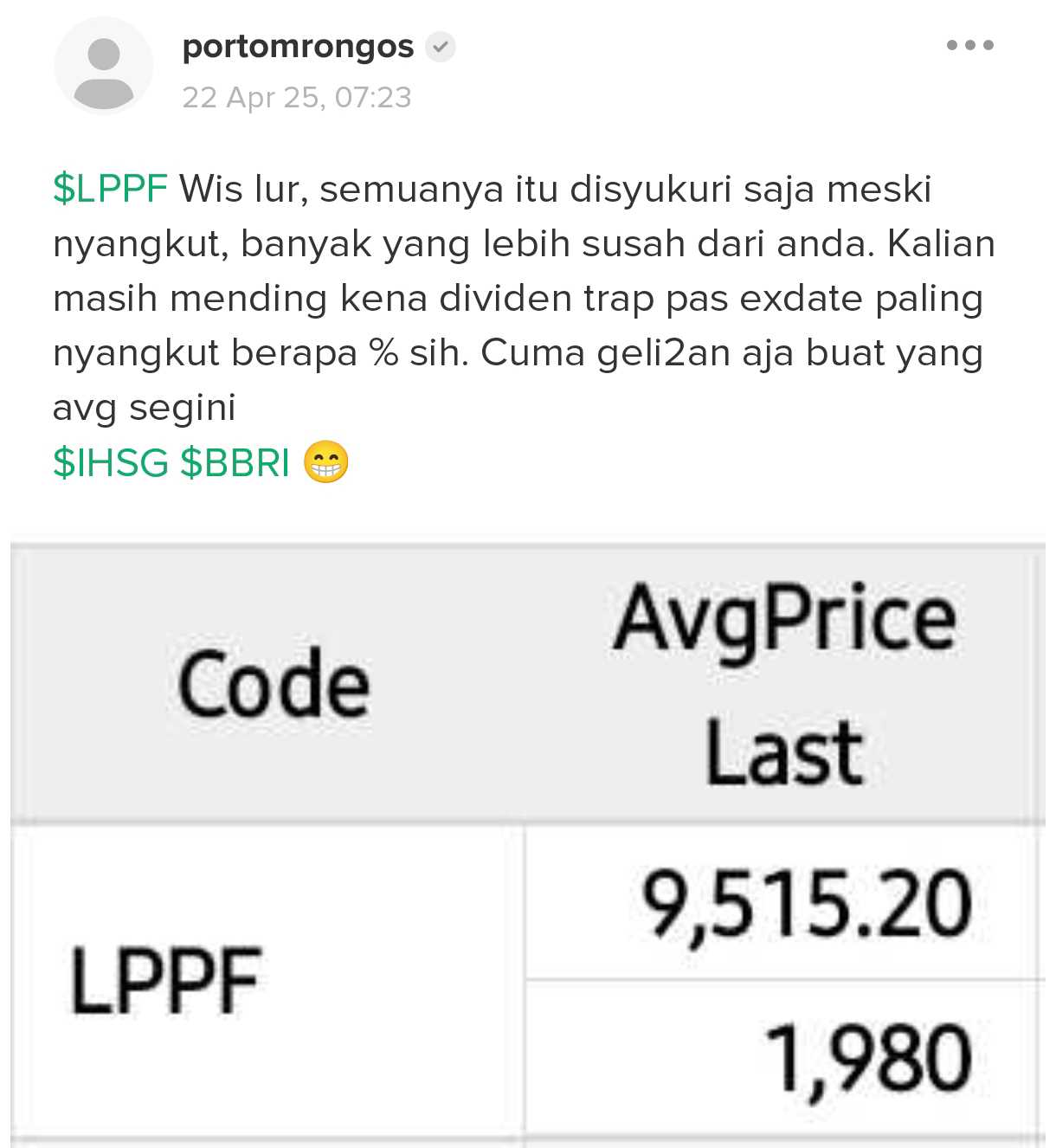 Saham: LPPF - PT. Matahari Department Store Tbk. | Stockbit